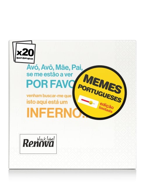 RENOVA | Guardanapos Renova MEME EDITION | Guardanapos de Mesa