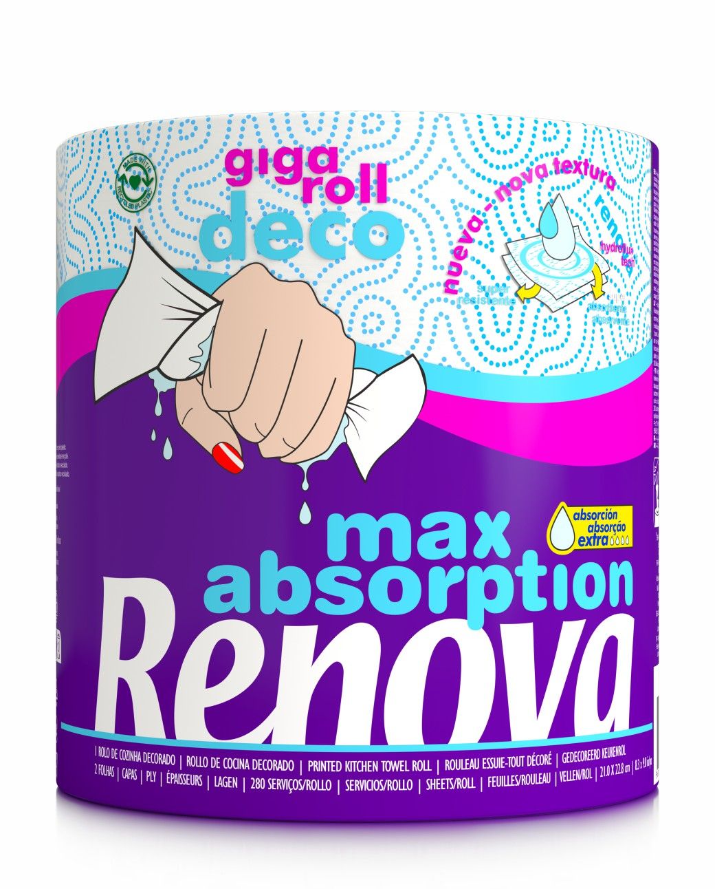 Buy Max Absorption Deco Gigaroll Paper Towels for EUR 4.87 | Renova PT