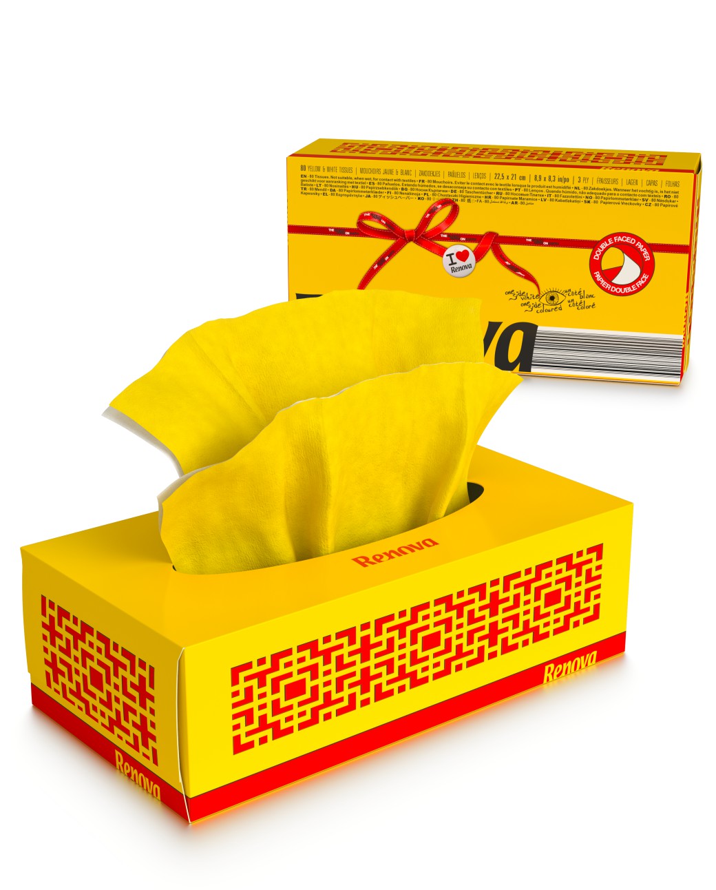 Buy Yellow Facial Tissues for EUR 2.28 | Renova PT
