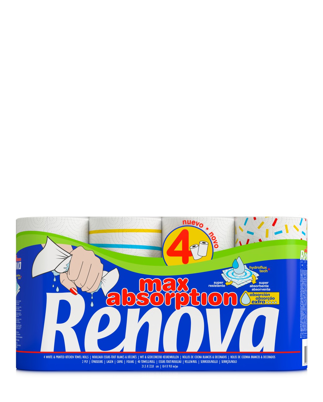 RENOVA | Max Absorption Paper Towels 4R | Paper Towels